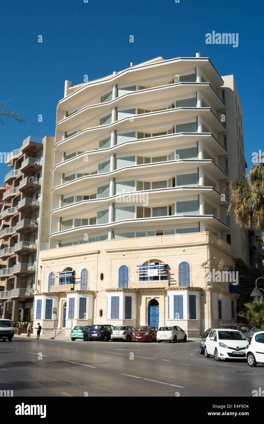 A nearly complete conversion of a Maltese villa to an apartment block ...