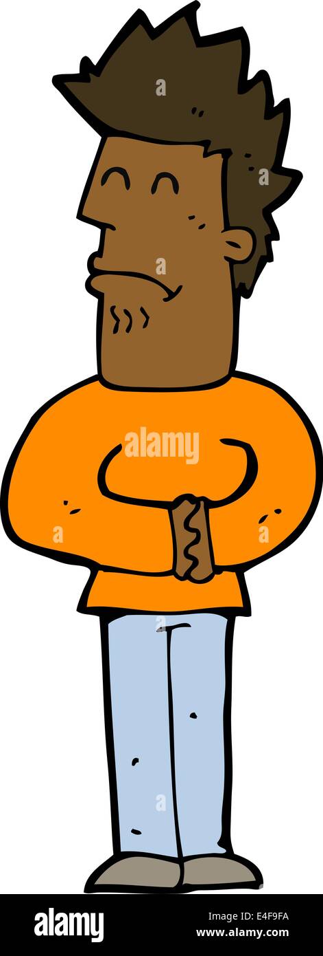 cartoon nervous man Stock Vector Image & Art - Alamy