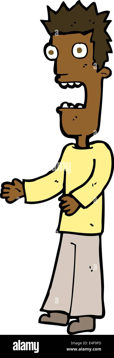 cartoon man freaking out Stock Vector Image & Art - Alamy