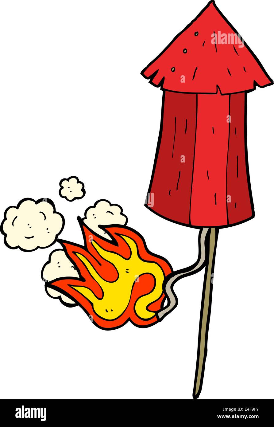 cartoon old firework rocket Stock Vector Image & Art - Alamy