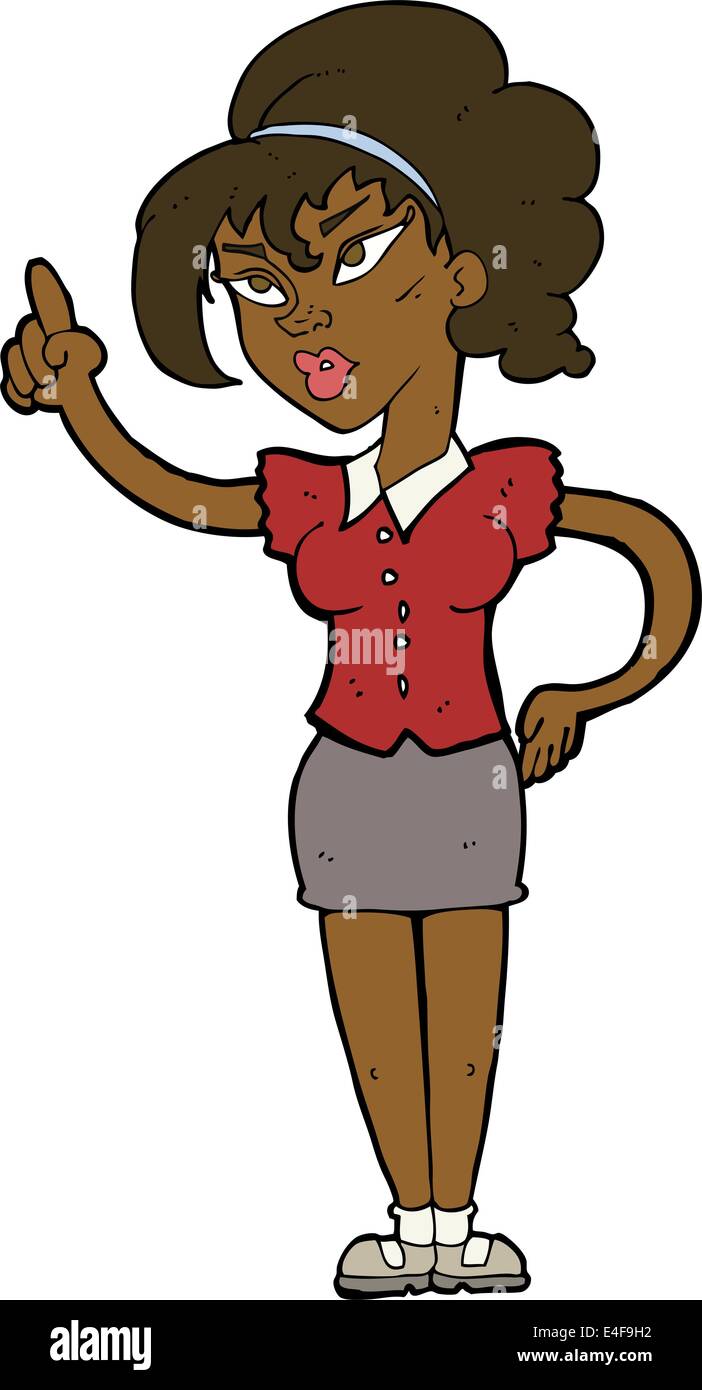 cartoon woman with idea Stock Vector Image & Art - Alamy