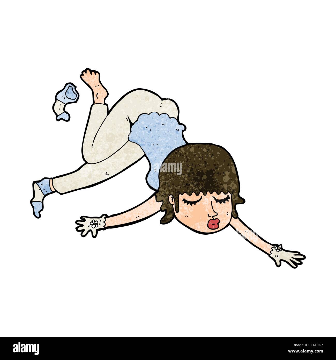 cartoon woman floating Stock Vector Image & Art - Alamy