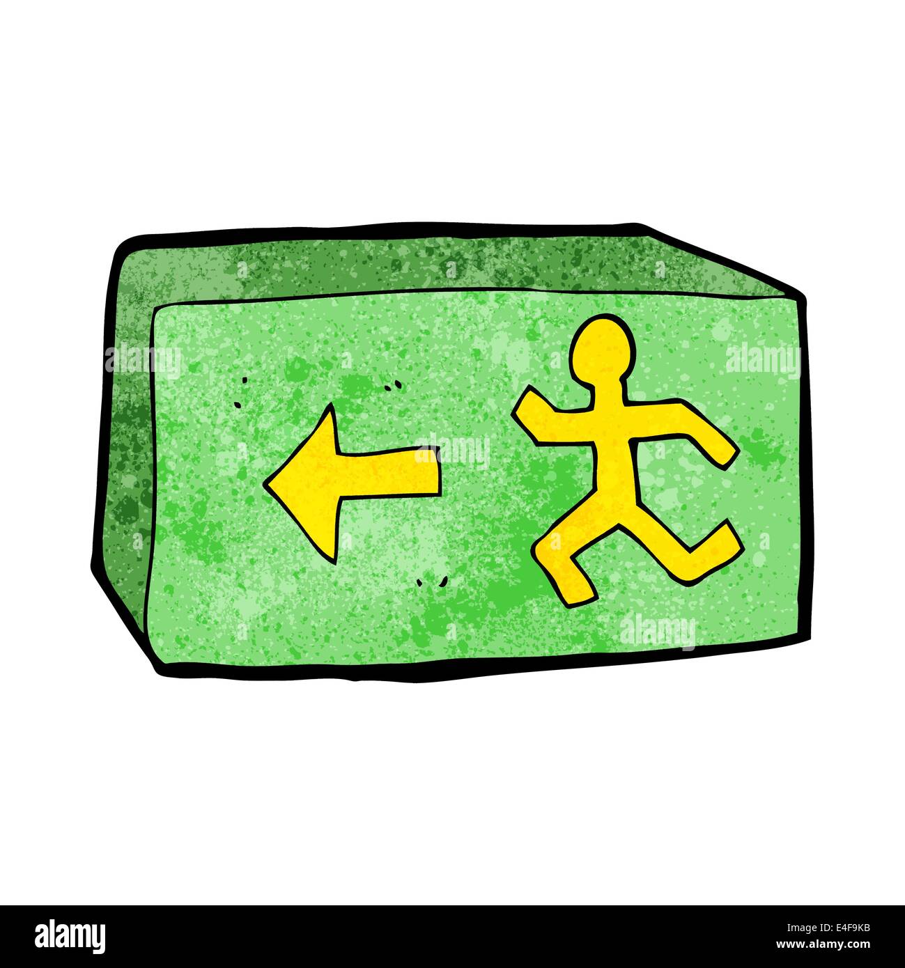 cartoon exit sign Stock Vector Image & Art - Alamy