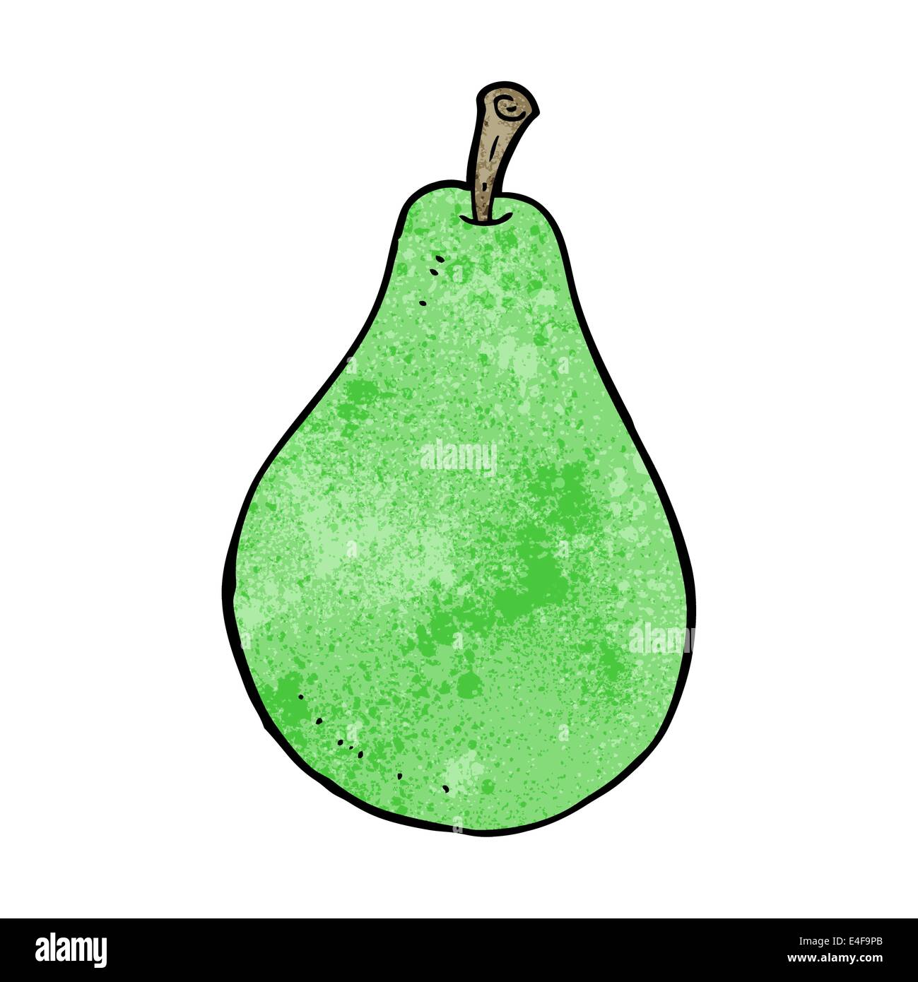 Retro cartoon fruit pear Cut Out Stock Images & Pictures - Alamy