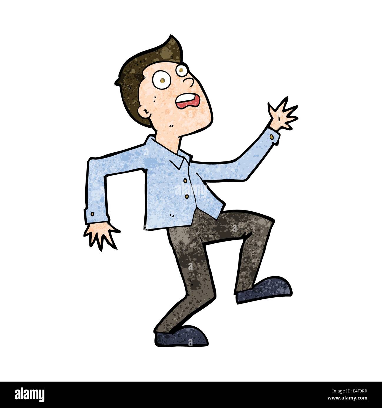 cartoon man panicking Stock Vector Image & Art - Alamy