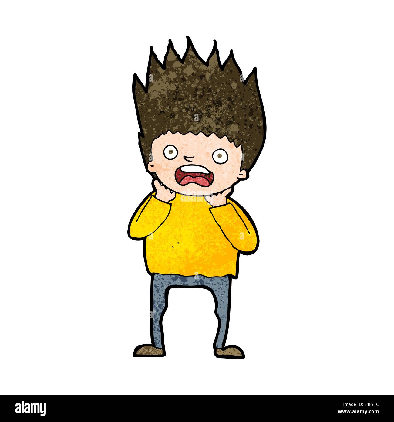 cartoon man panicking Stock Vector Image & Art - Alamy