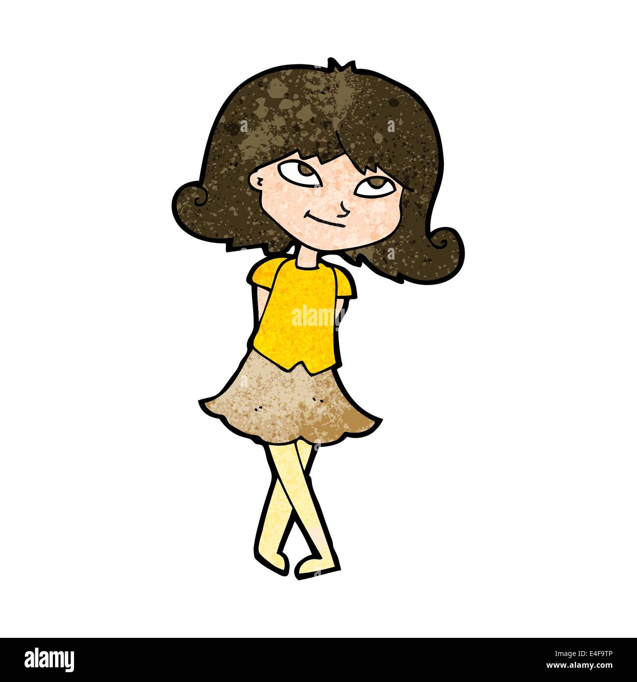 cartoon clever girl Stock Vector Image & Art - Alamy