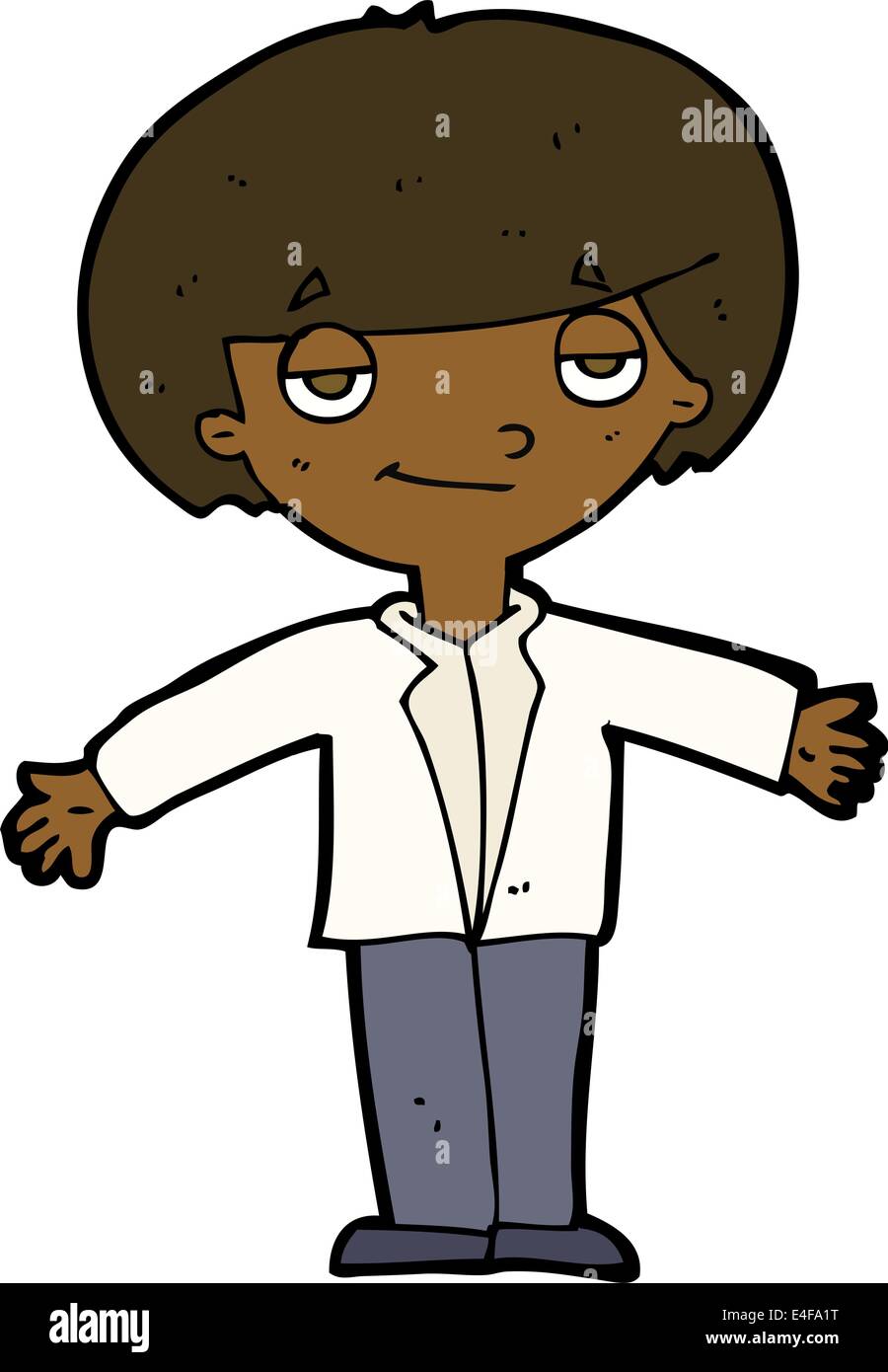 Cartoon arrogant boy hi-res stock photography and images - Alamy