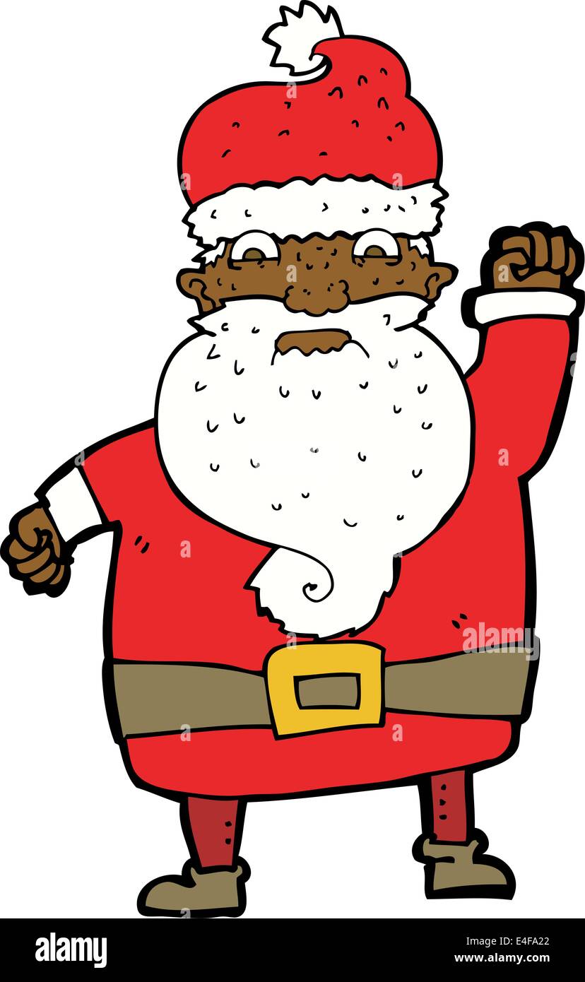 cartoon angry santa claus Stock Vector Image & Art - Alamy