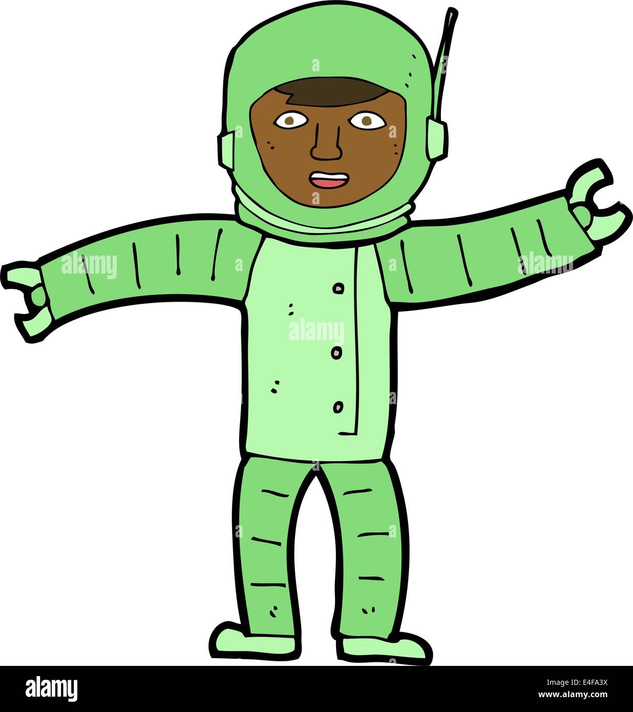 cartoon space man Stock Vector Image & Art - Alamy