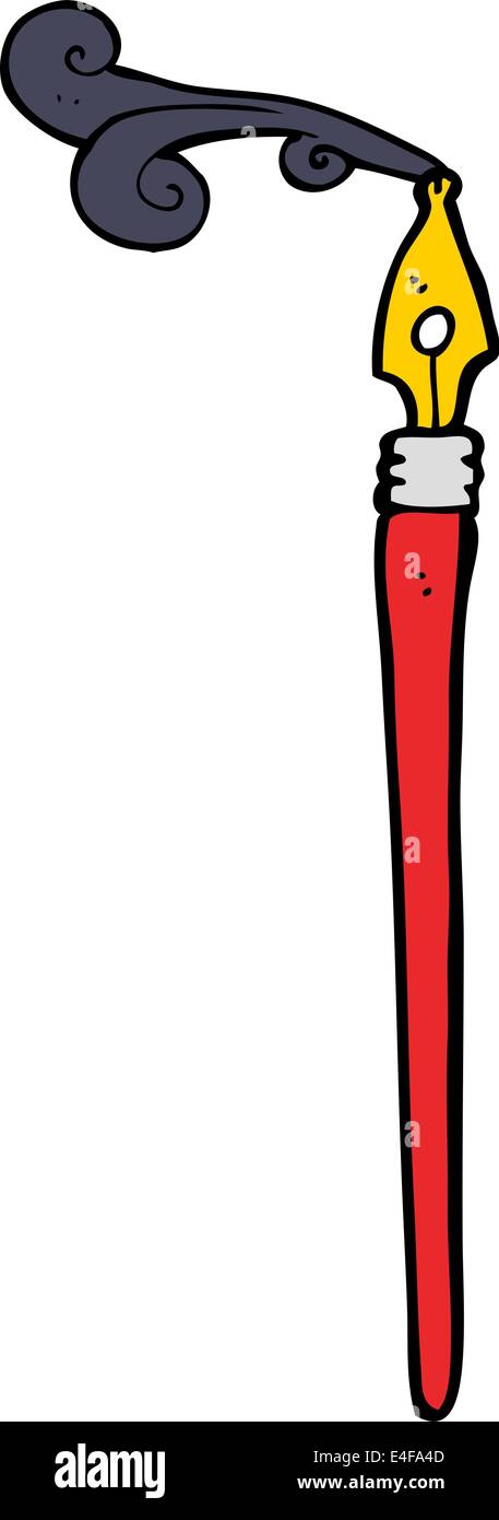 cartoon ink pen Stock Vector Image & Art - Alamy