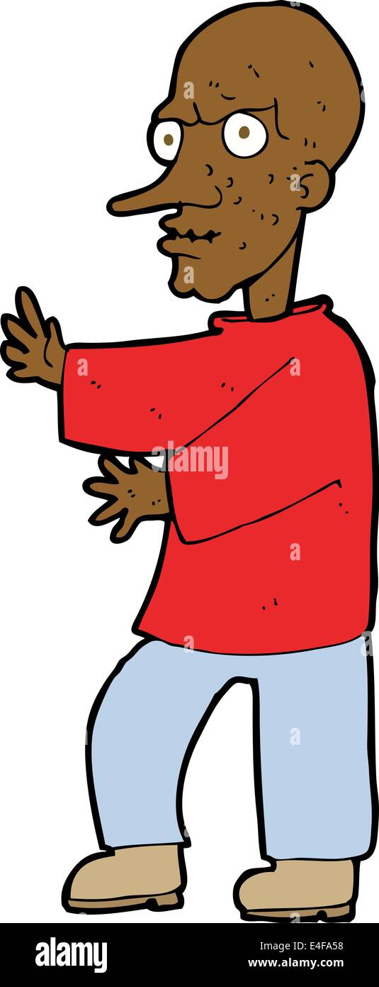 Cartoon mean looking man hi-res stock photography and images - Alamy