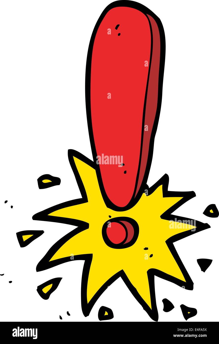 cartoon exclamation mark Stock Vector Image & Art - Alamy