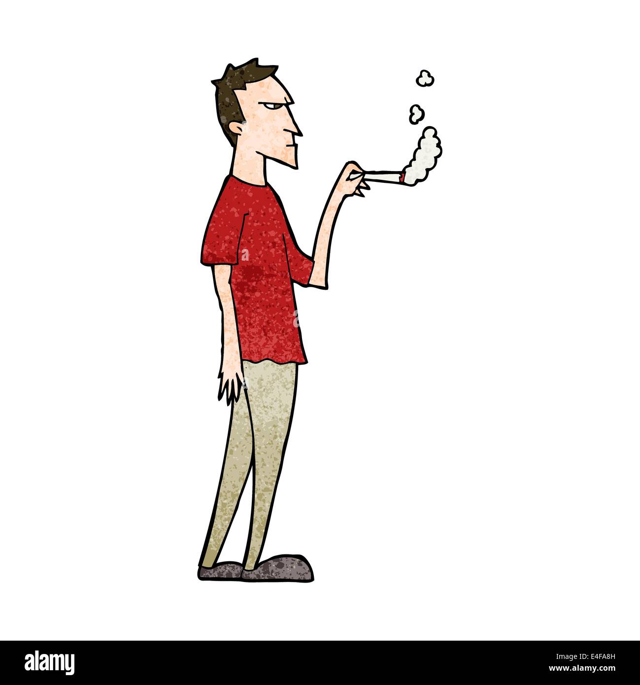 cartoon annoyed smoker Stock Vector Image & Art - Alamy