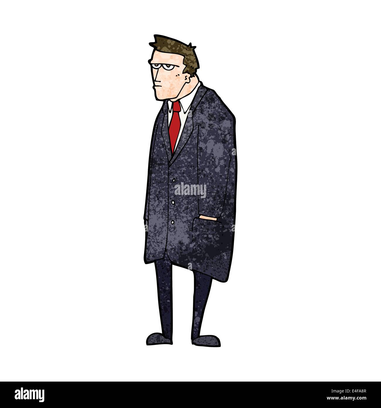 cartoon bad tempered man Stock Vector Image & Art - Alamy