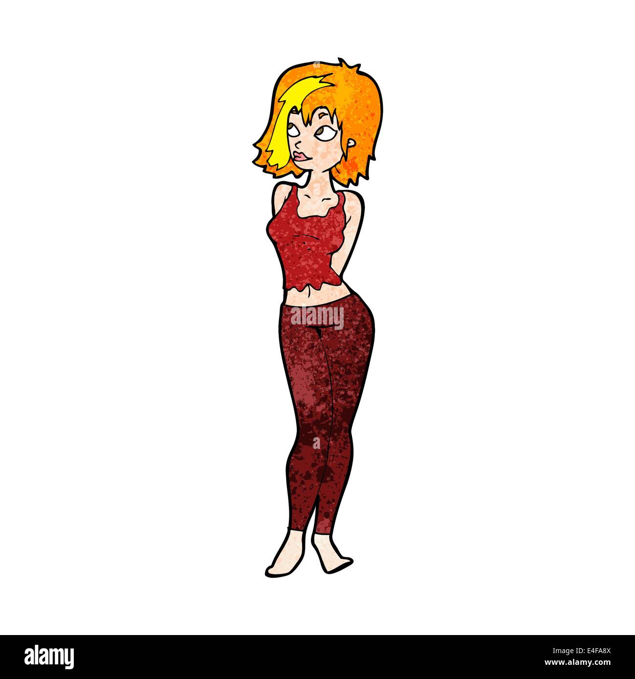 cartoon attractive girl Stock Vector Image & Art - Alamy