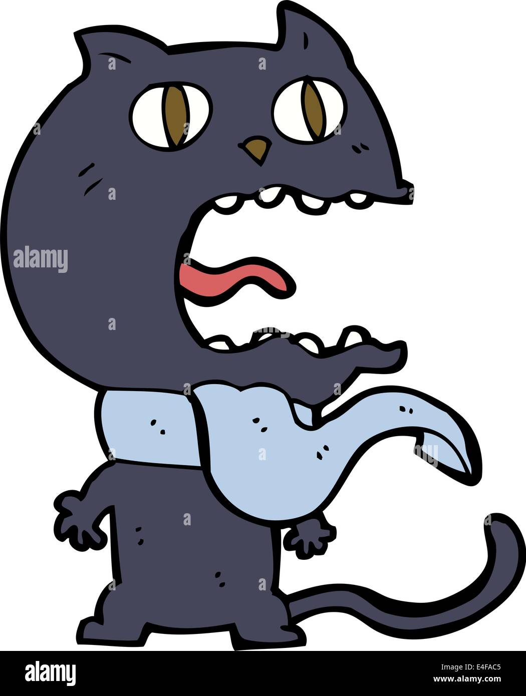 cartoon frightened cat Stock Vector Image & Art - Alamy