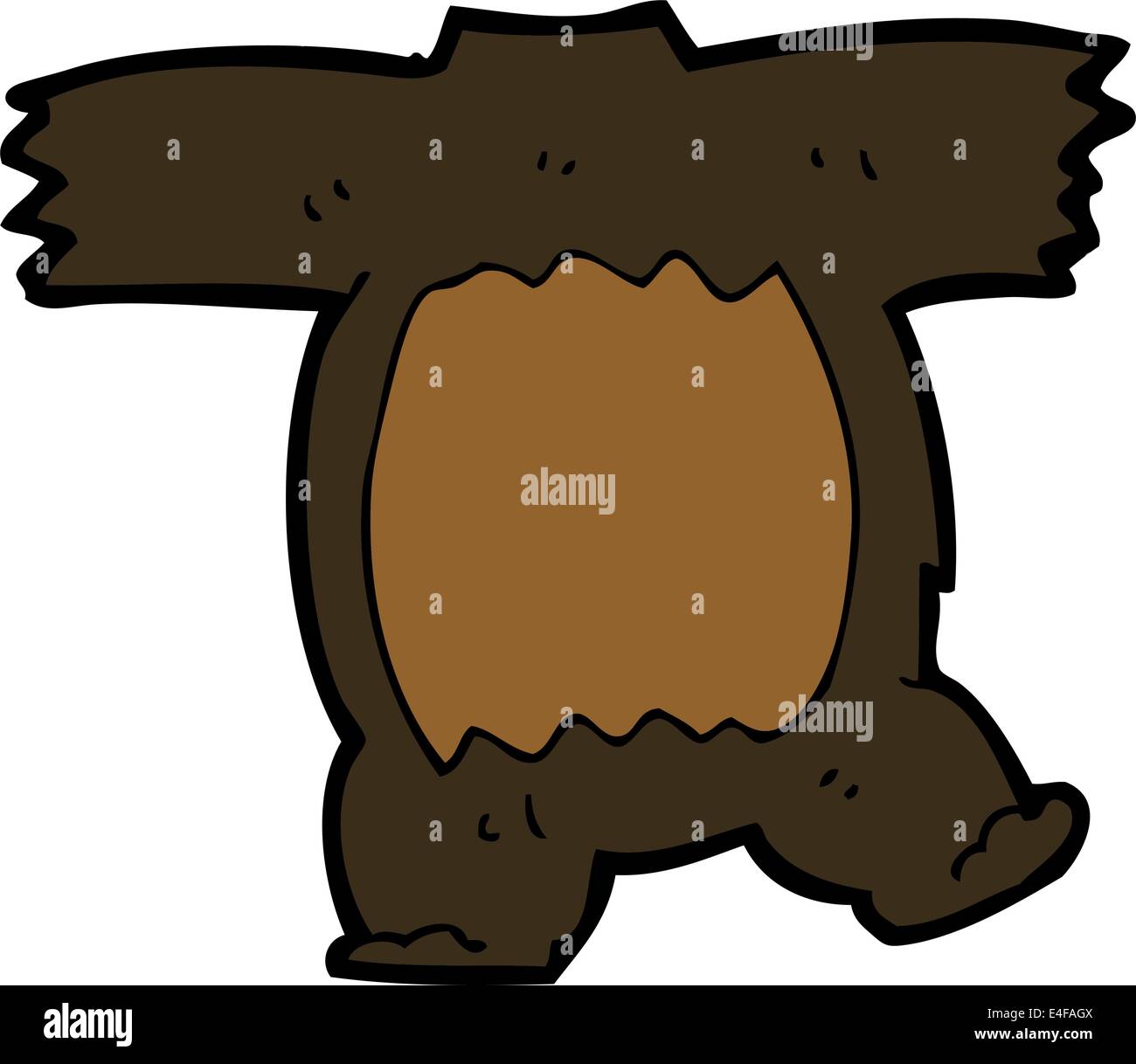 cartoon black bear body Stock Vector Image & Art - Alamy
