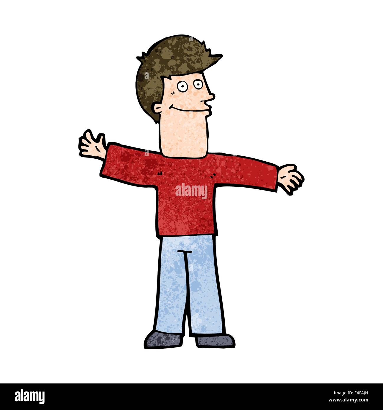 cartoon happy man Stock Vector Image & Art - Alamy