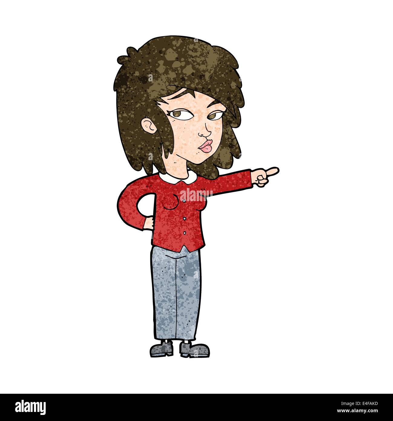 cartoon woman pointing Stock Vector Image & Art - Alamy