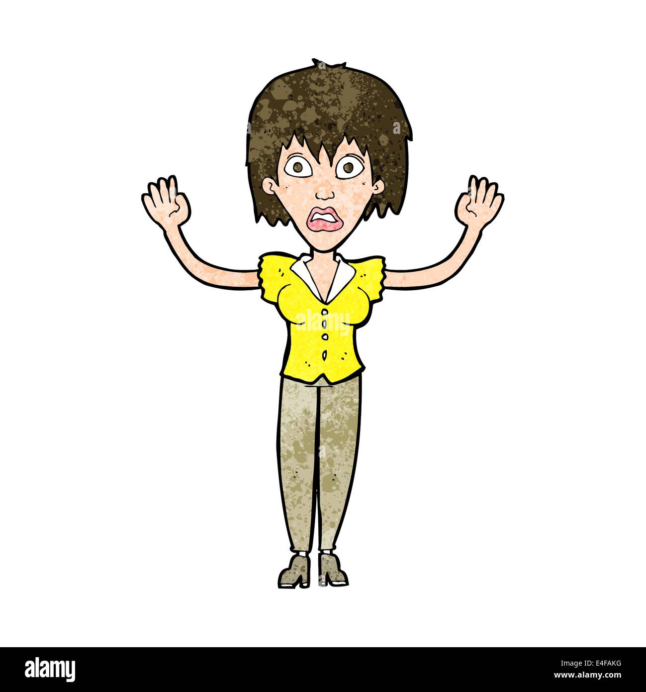 cartoon woman stressing out Stock Vector Image & Art - Alamy