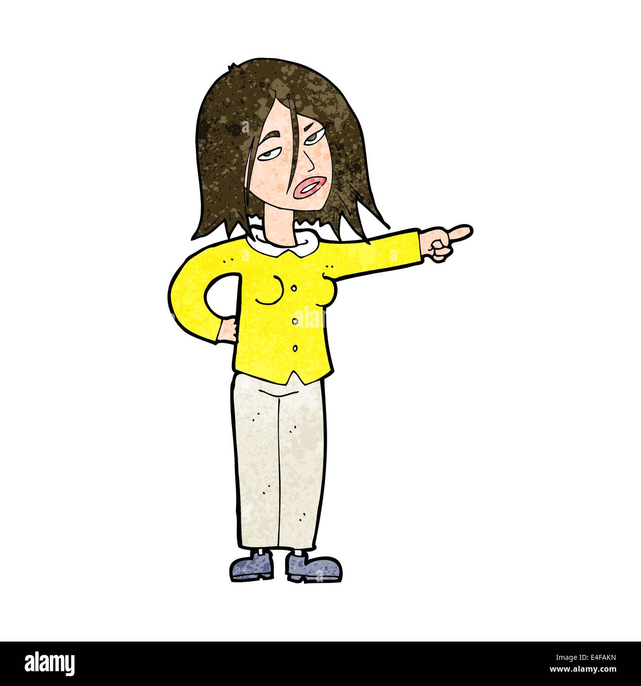 cartoon woman pointing Stock Vector Image & Art - Alamy