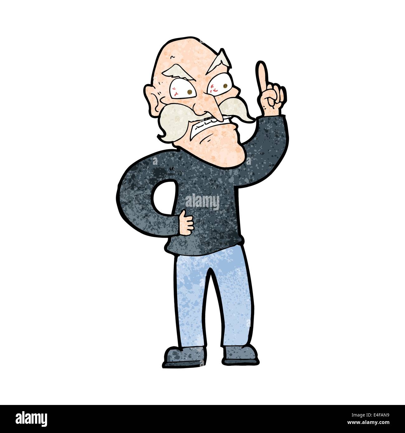 cartoon old man laying down rules Stock Vector Image & Art - Alamy