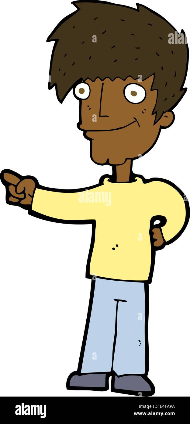 cartoon man pointing Stock Vector Image & Art - Alamy