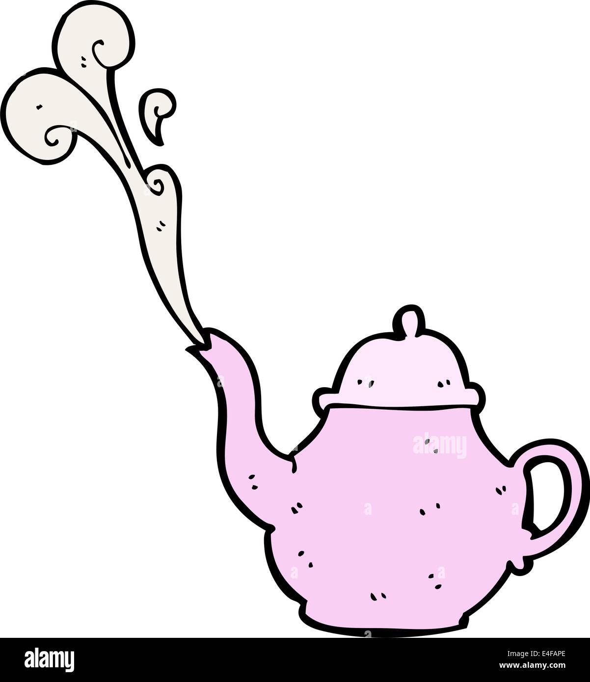 Cheerful teapot Stock Vector Images - Alamy