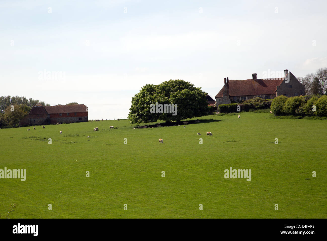English rural landscape manor farm hi-res stock photography and images ...