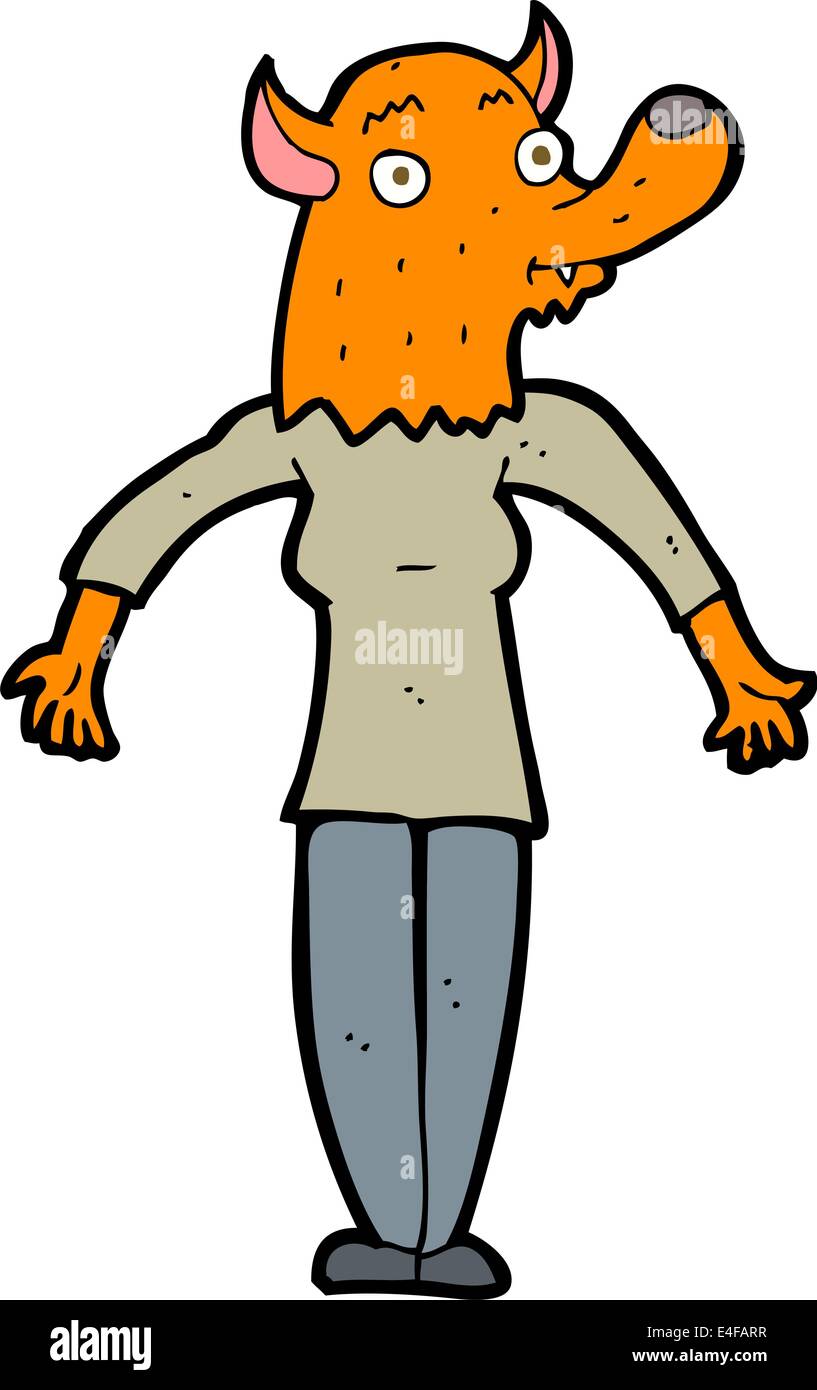 cartoon fox woman Stock Vector Image & Art - Alamy