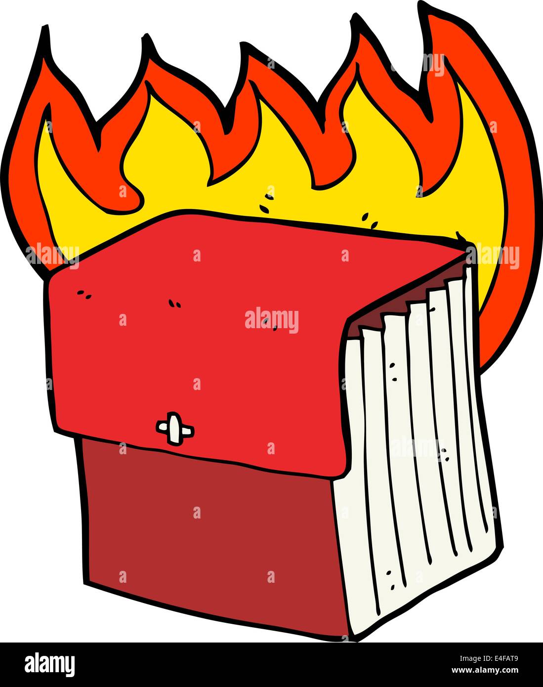 cartoon burning business files Stock Vector Image & Art - Alamy