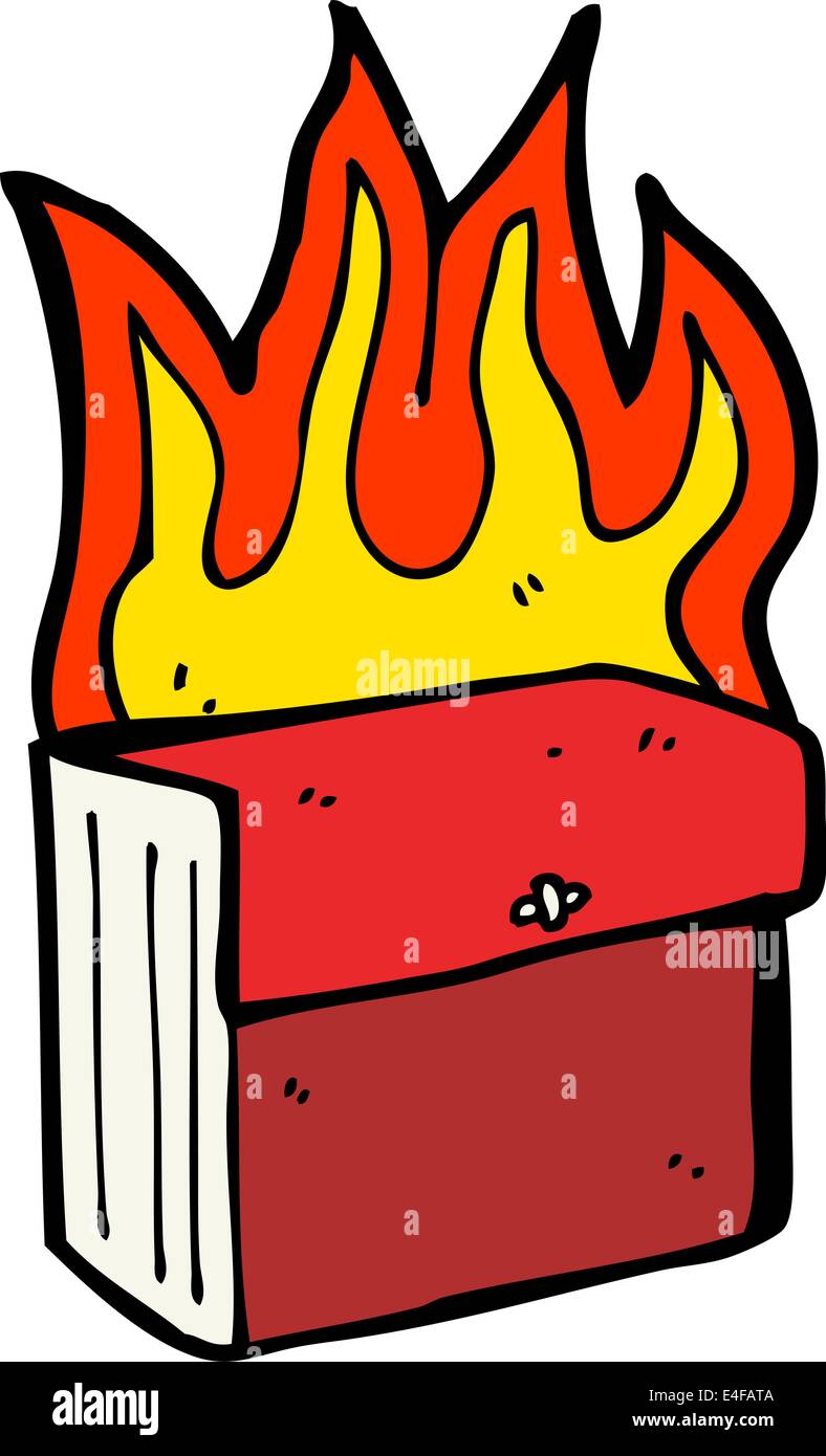 cartoon burning business files Stock Vector Image & Art - Alamy