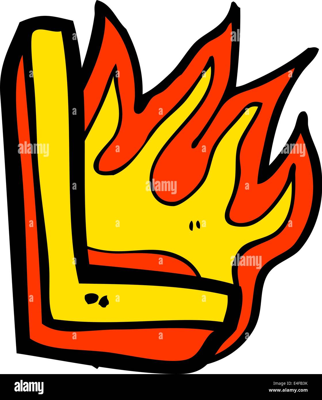 cartoon flaming letter Stock Vector Image & Art - Alamy