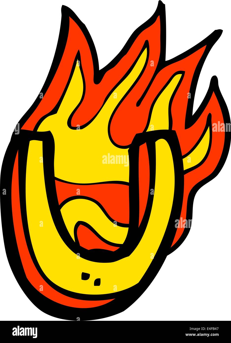 cartoon flaming letter Stock Vector Image & Art - Alamy
