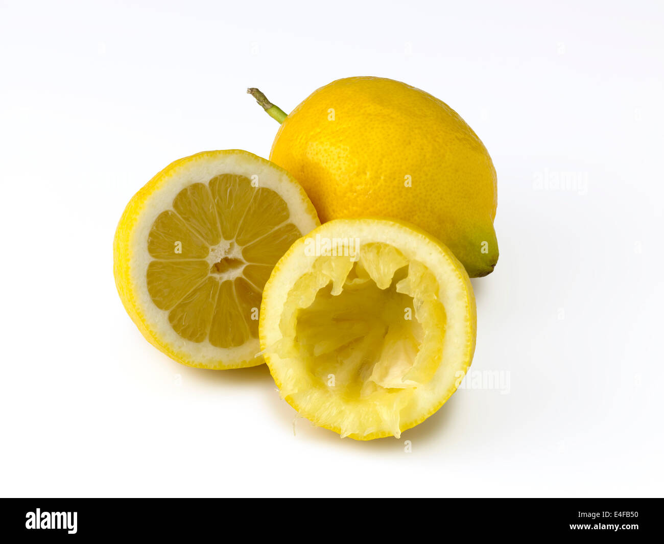 Whole and half lemon Cut Out Stock Images & Pictures - Alamy