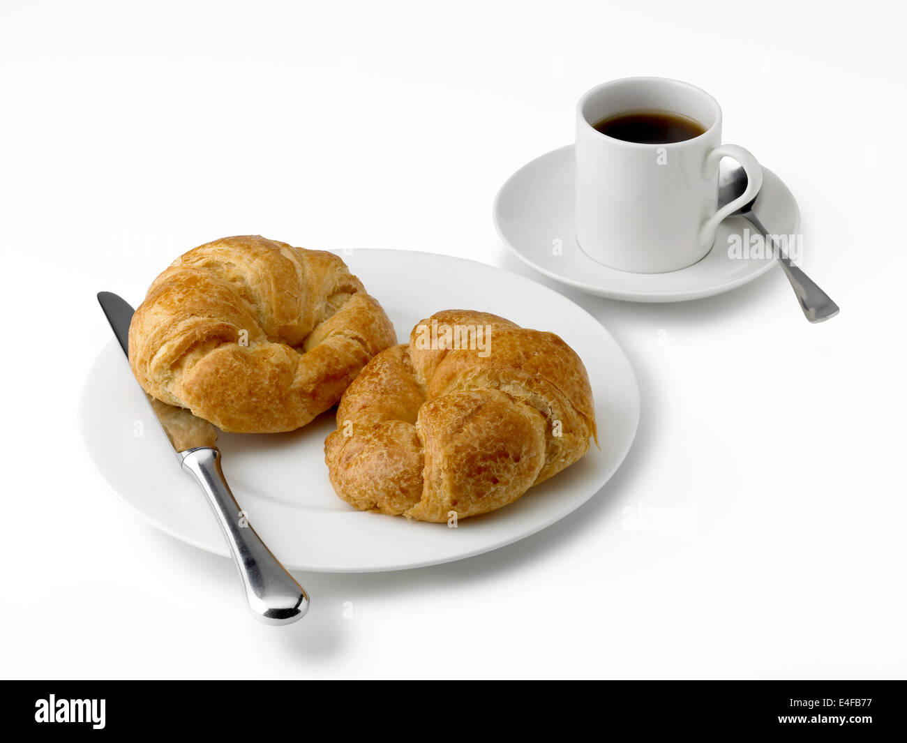 Croissant espresso Cut Out Stock Images & Pictures - Alamy