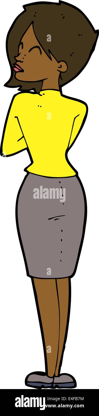 cartoon businesswoman ignoring Stock Vector Image & Art - Alamy