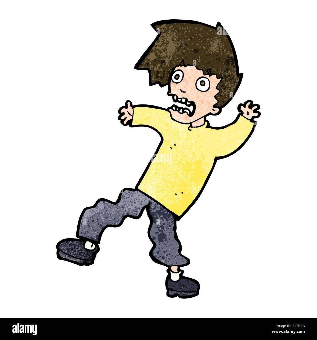 cartoon terrified man Stock Vector Image & Art - Alamy