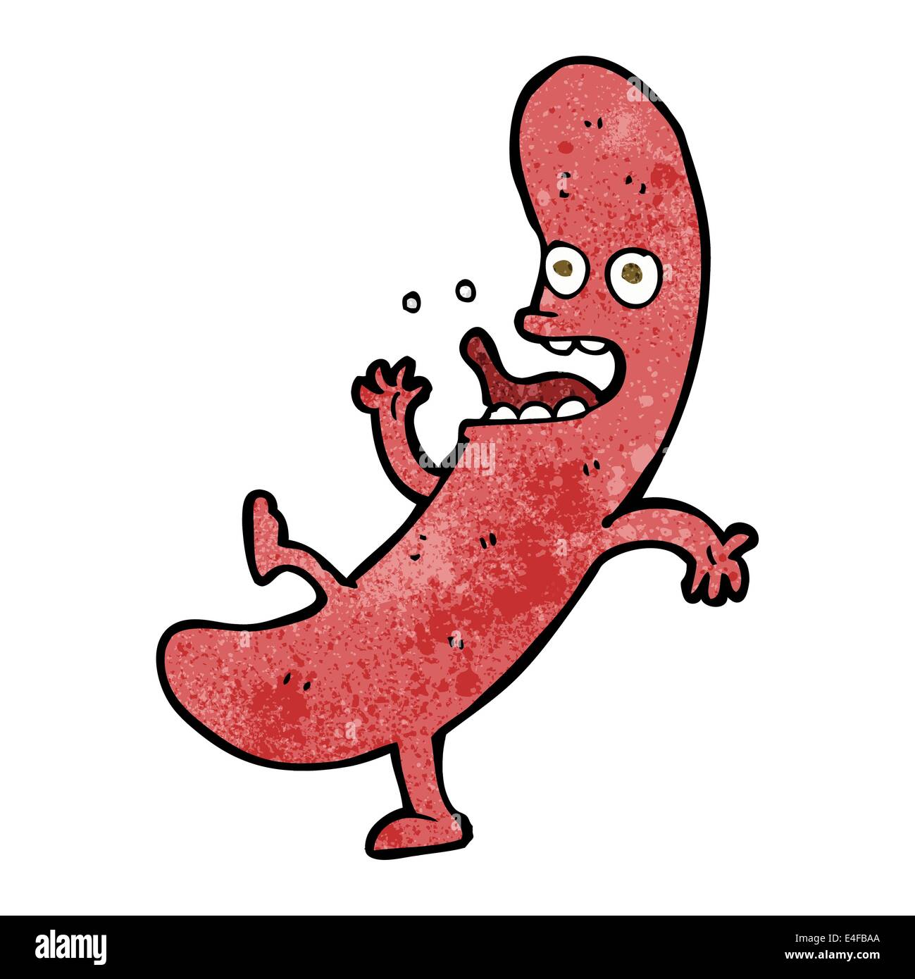 crazy cartoon sausage Stock Vector Image & Art - Alamy