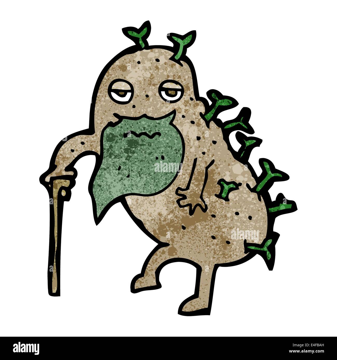 Potato sprouting Stock Vector Images - Alamy