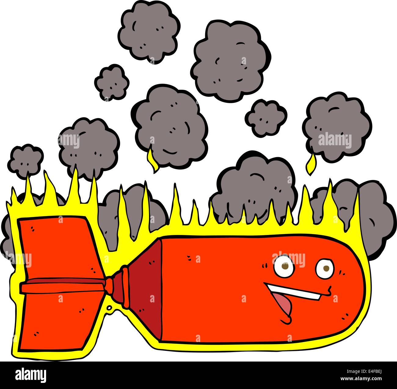 Cartoon falling bomb hi-res stock photography and images - Alamy