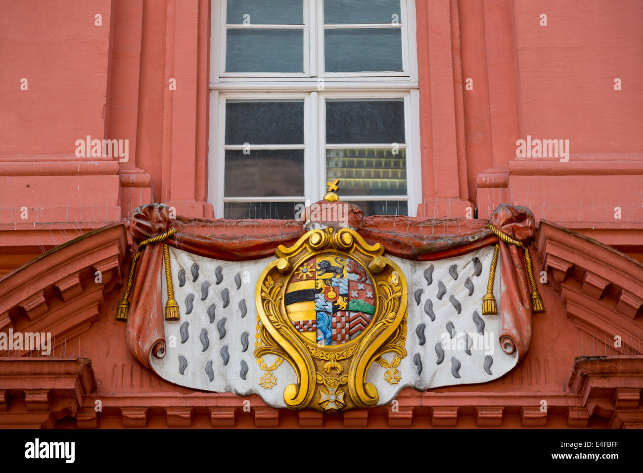 Crest on a Wall in the Old Town in Heidelberg, Germany Stock Photo - Alamy