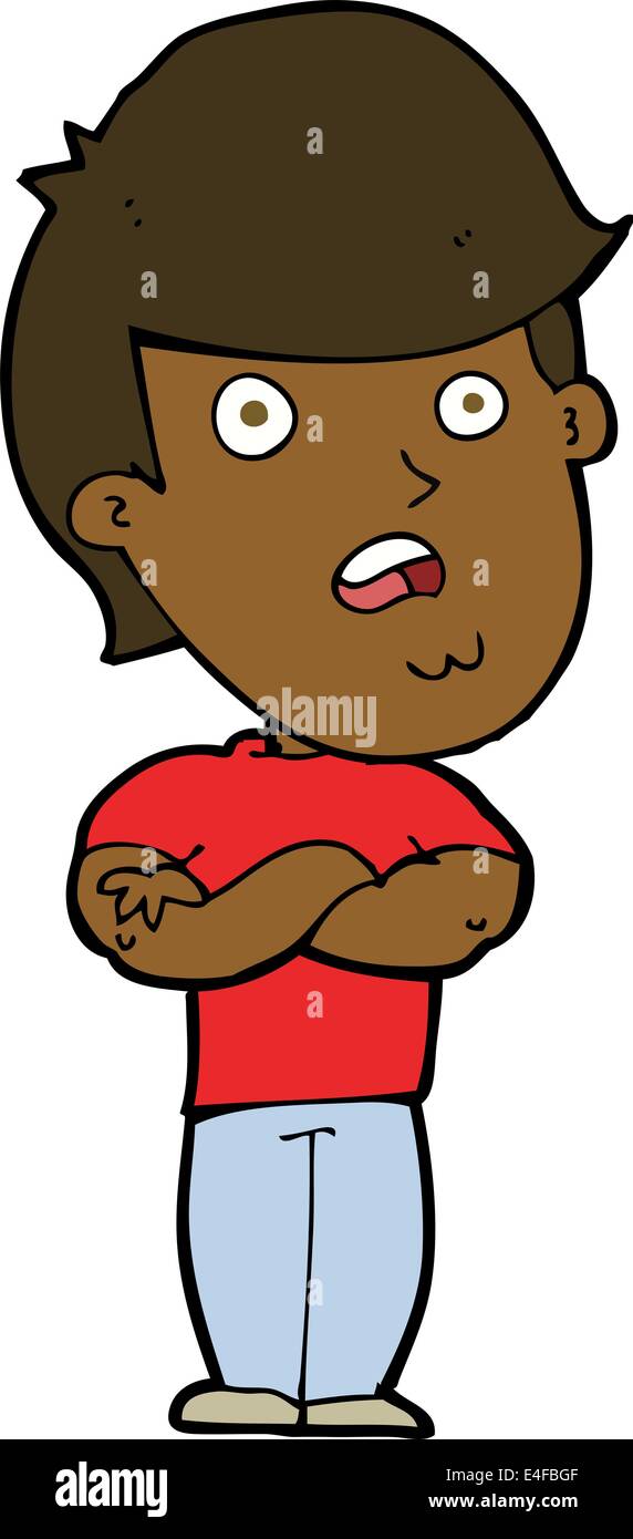 Cartoon disappointed man Stock Vector Images - Alamy