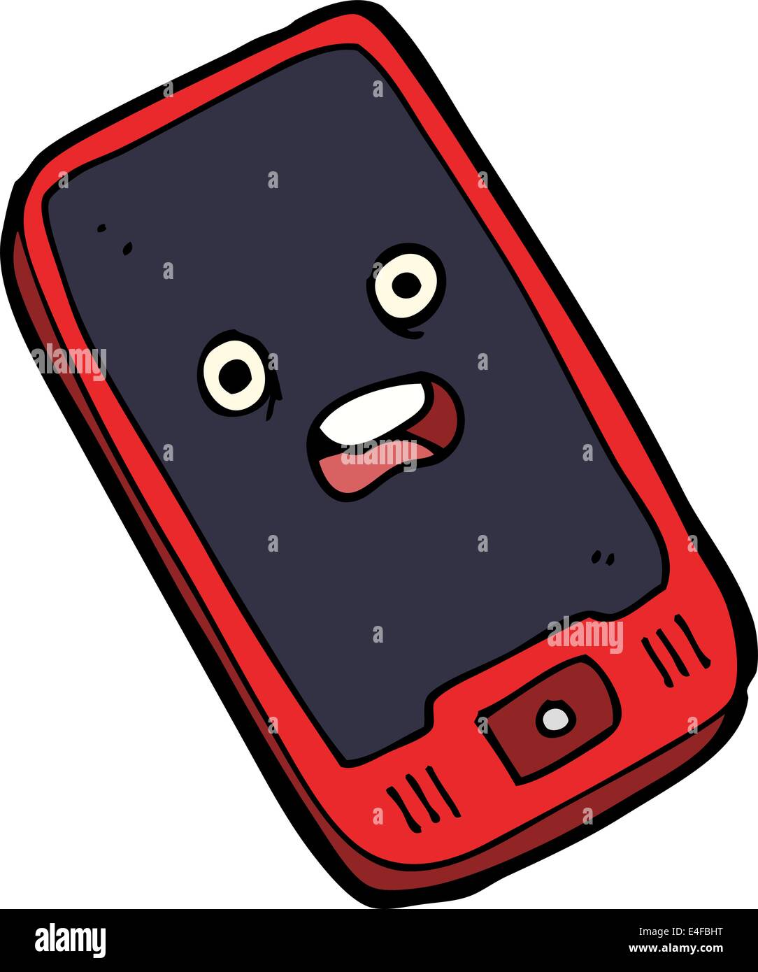 cartoon mobile phone Stock Vector Image & Art - Alamy