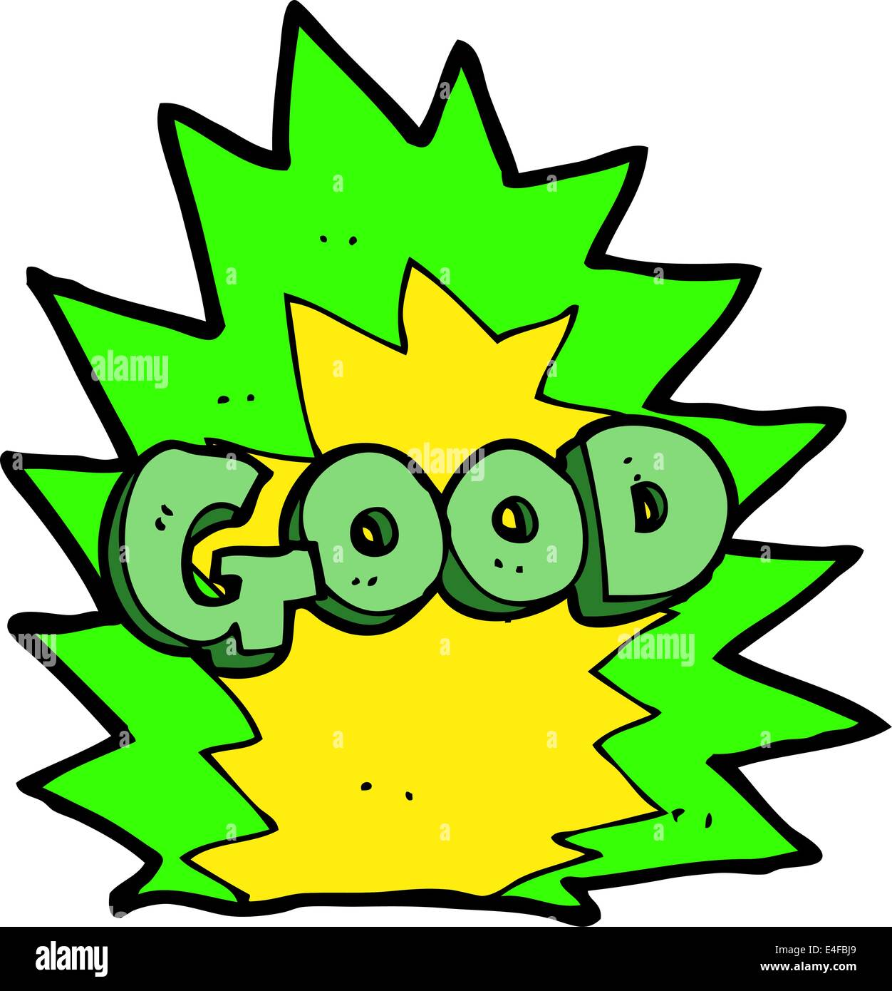 cartoon explosion good symbol Stock Vector Image & Art - Alamy