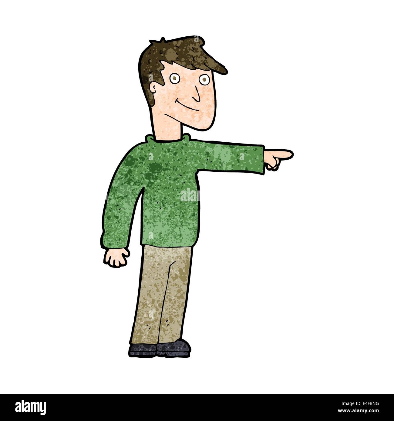 cartoon man pointing Stock Vector Image & Art - Alamy
