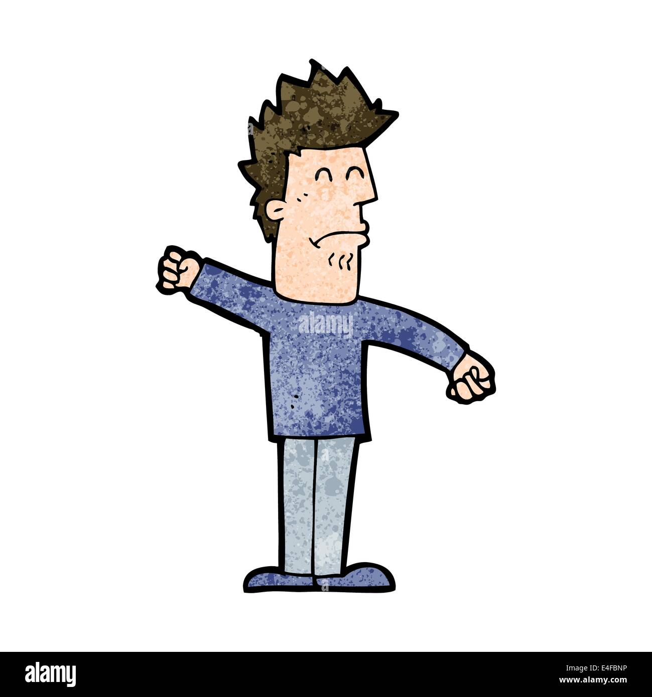 cartoon stressed man Stock Vector Image & Art - Alamy