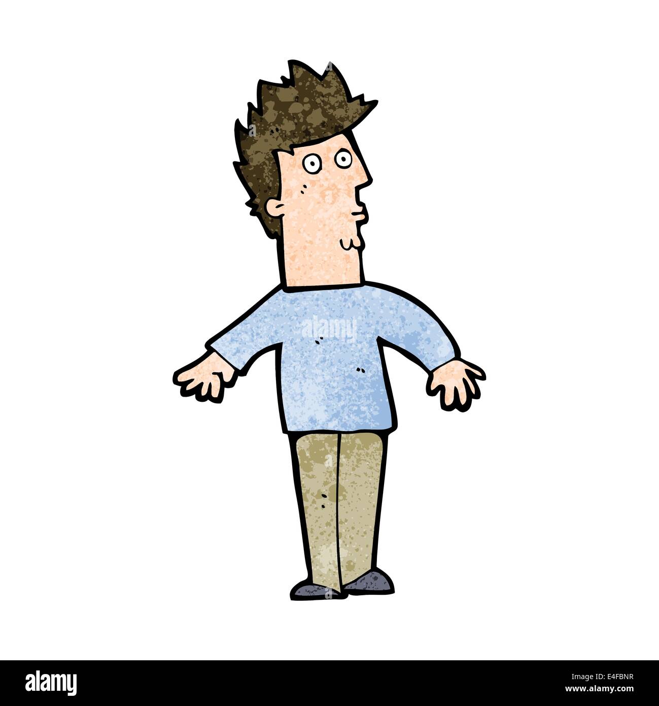 cartoon surprised man Stock Vector Image & Art - Alamy