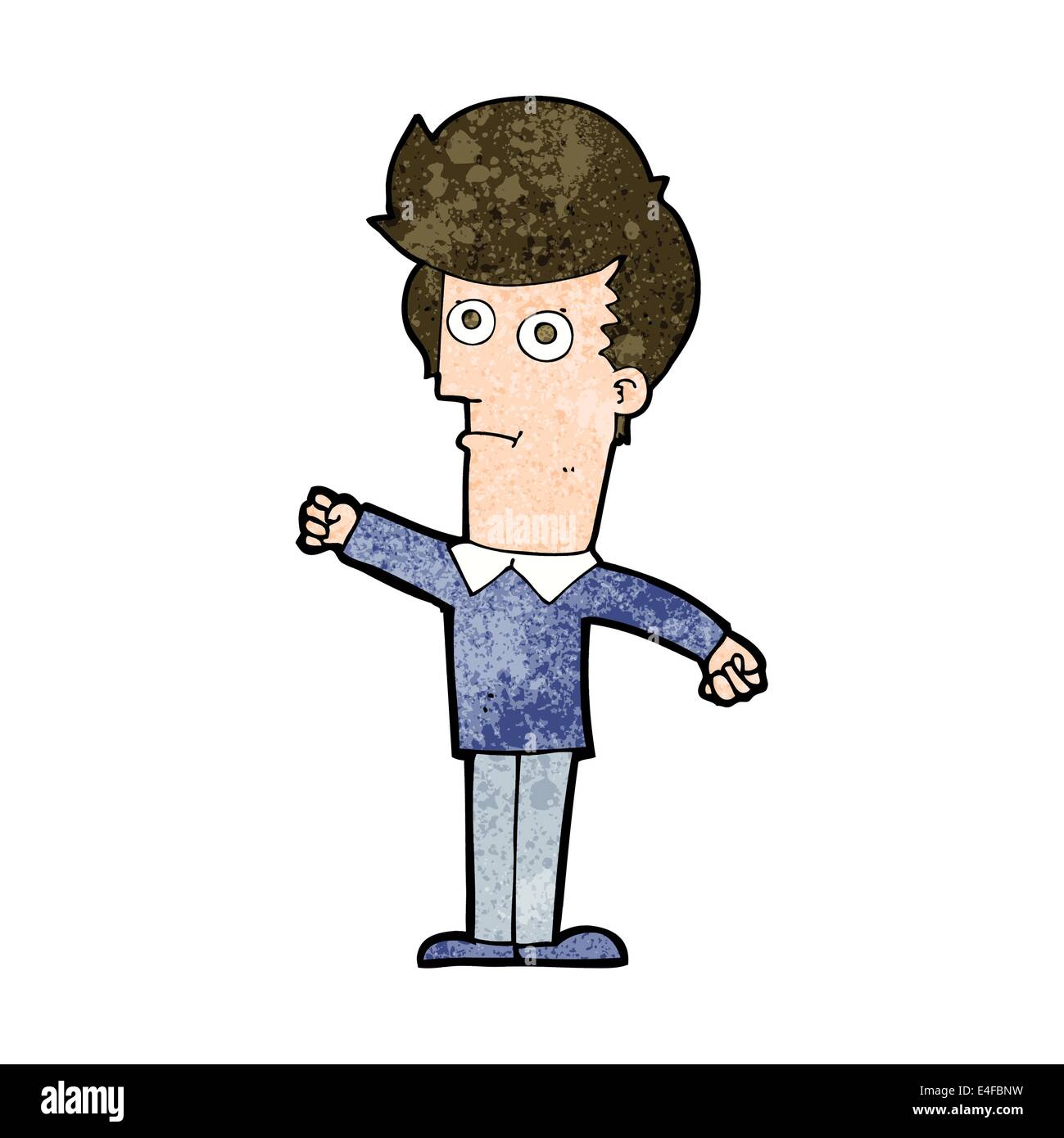 cartoon man punching Stock Vector Image & Art - Alamy